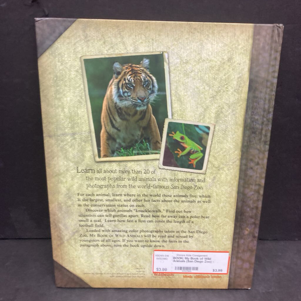 My Book of Wild Animals (San Diego Zoo) -hardcover educational – Encore ...
