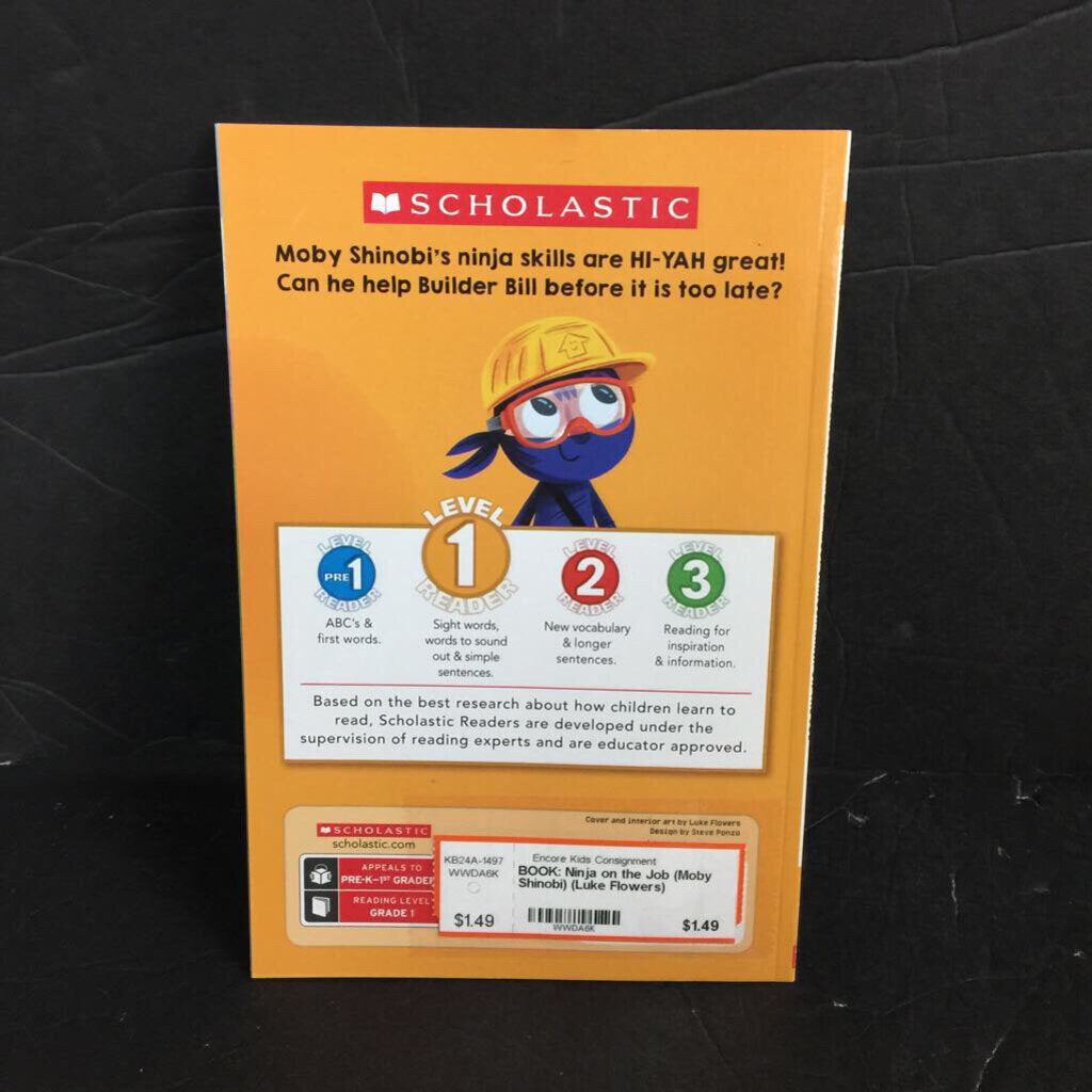 Ninja on the Job (Moby Shinobi) (Luke Flowers) (Scholastic Level 1) -c ...