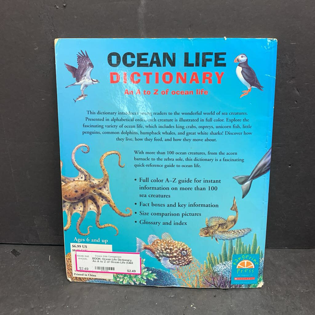 Ocean Life Dictionary, An A to Z of Ocean Life (Clint Twist) -educatio ...