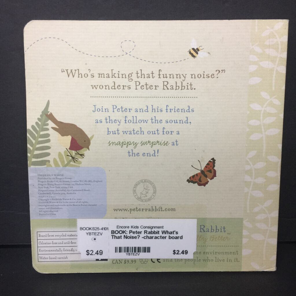 Peter Rabbit What's That Noise? -character board – Encore Kids Consignment