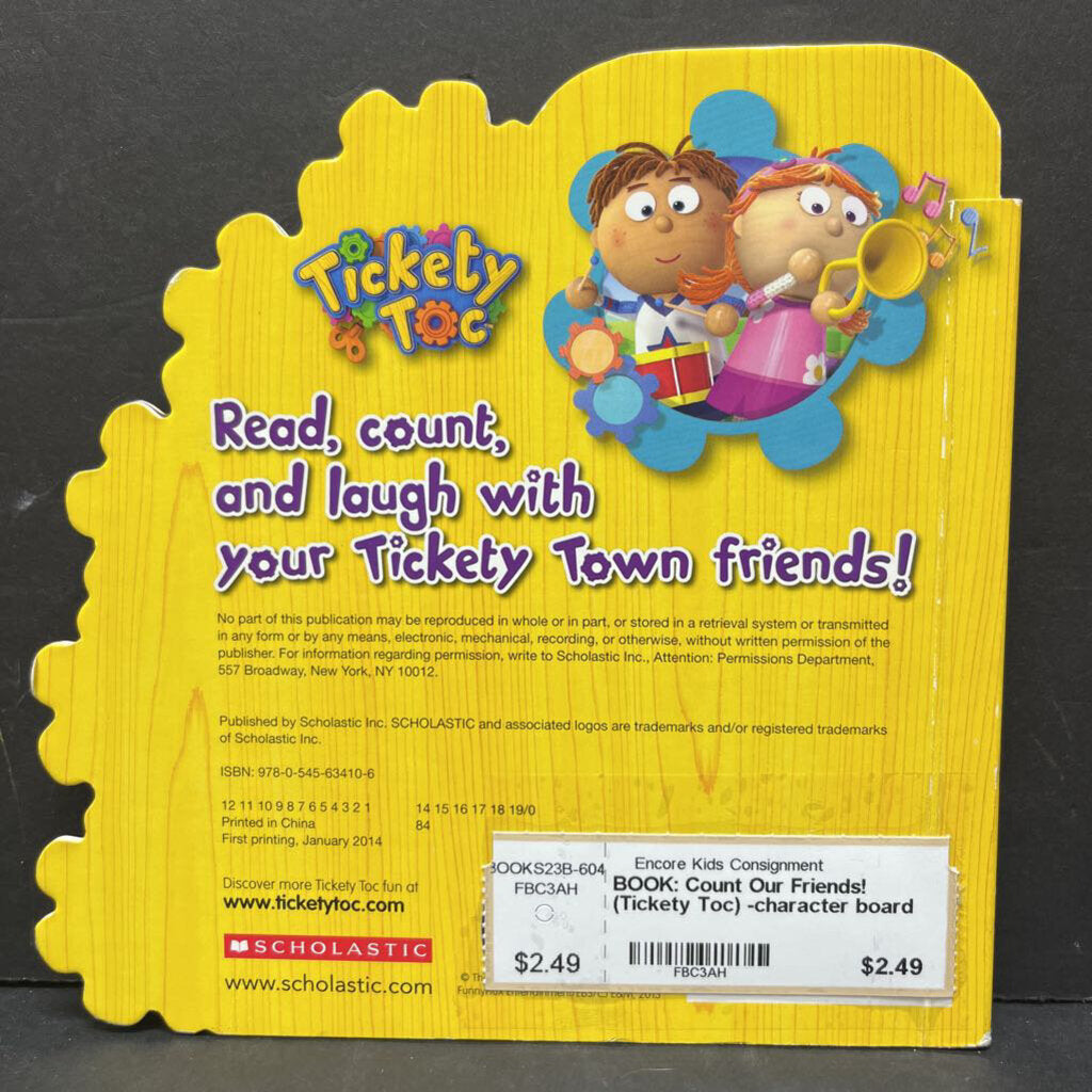 Count Our Friends! (Tickety Toc) -character board – Encore Kids Consignment