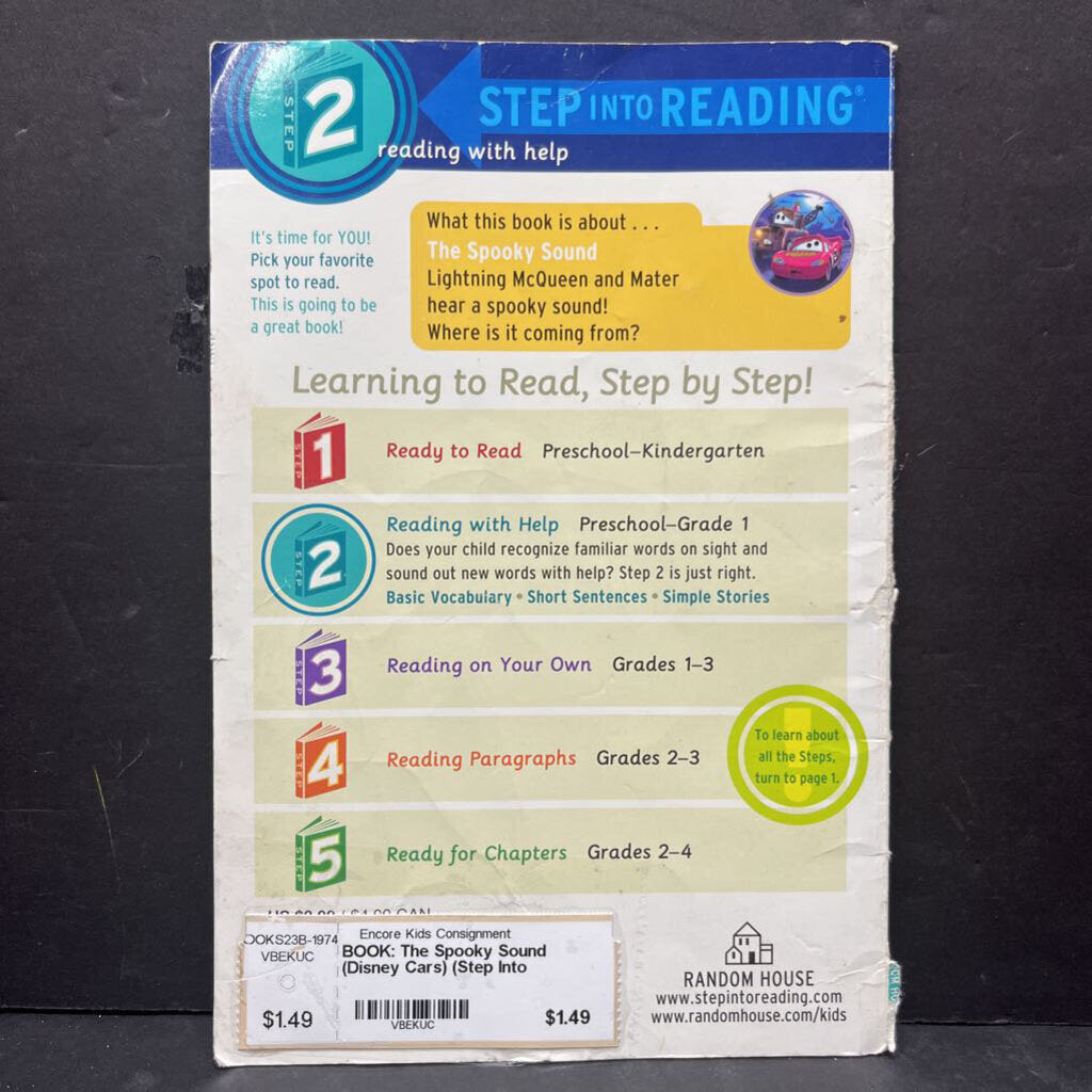 The Spooky Sound (Disney Cars) (Step Into Reading level 2) -character ...