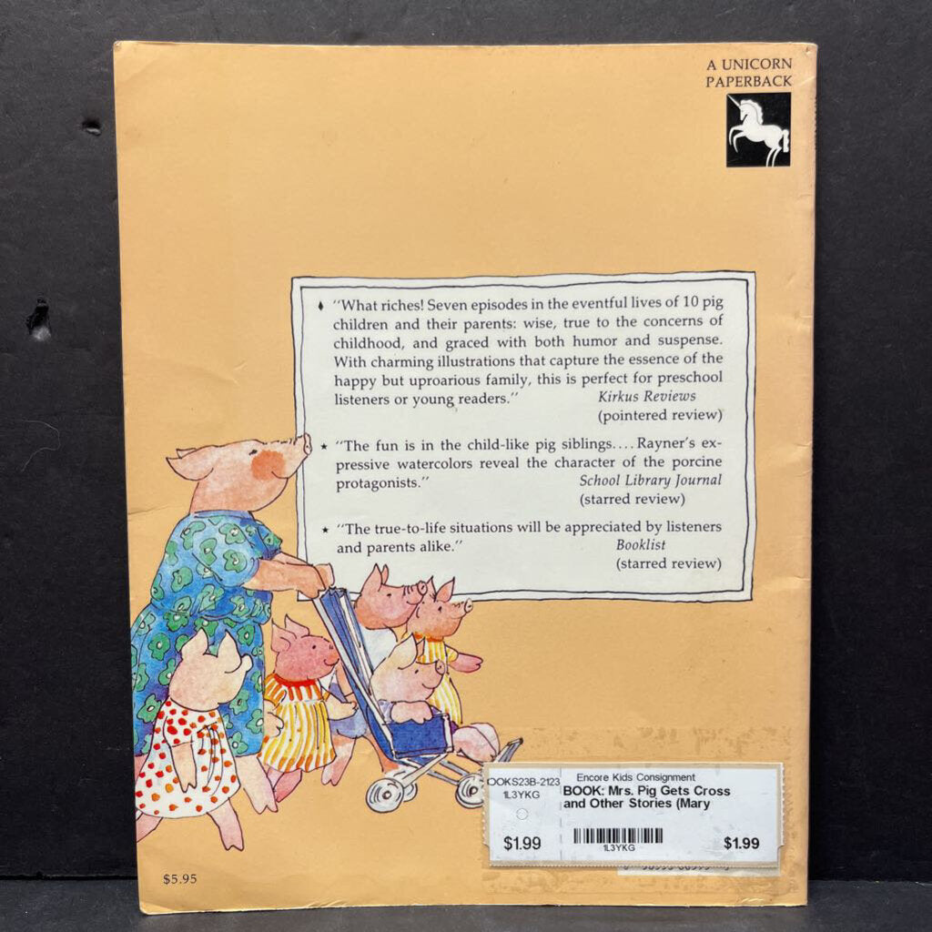 Mrs. Pig Gets Cross and Other Stories (Mary Rayner) -paperback – Encore ...