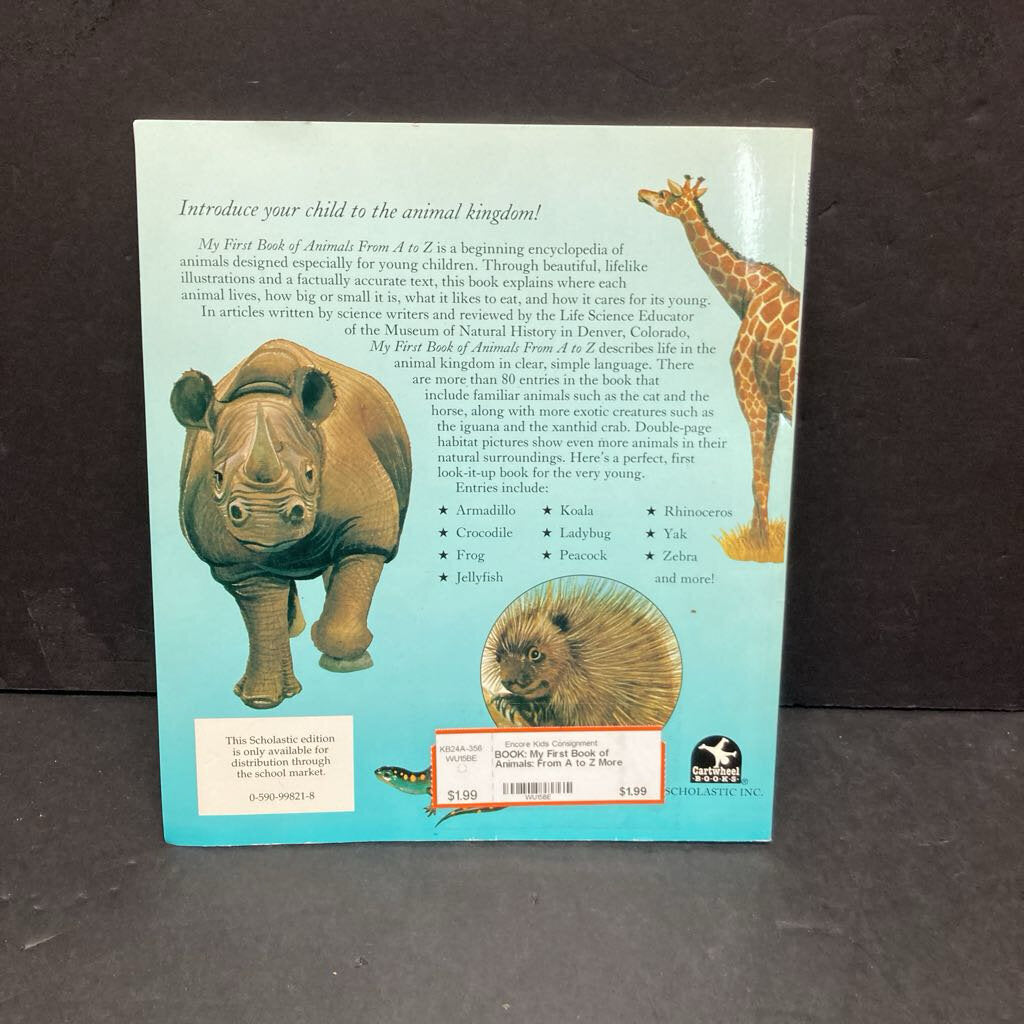 My First Book of Animals: From A to Z More Than 150 Animals All Child ...