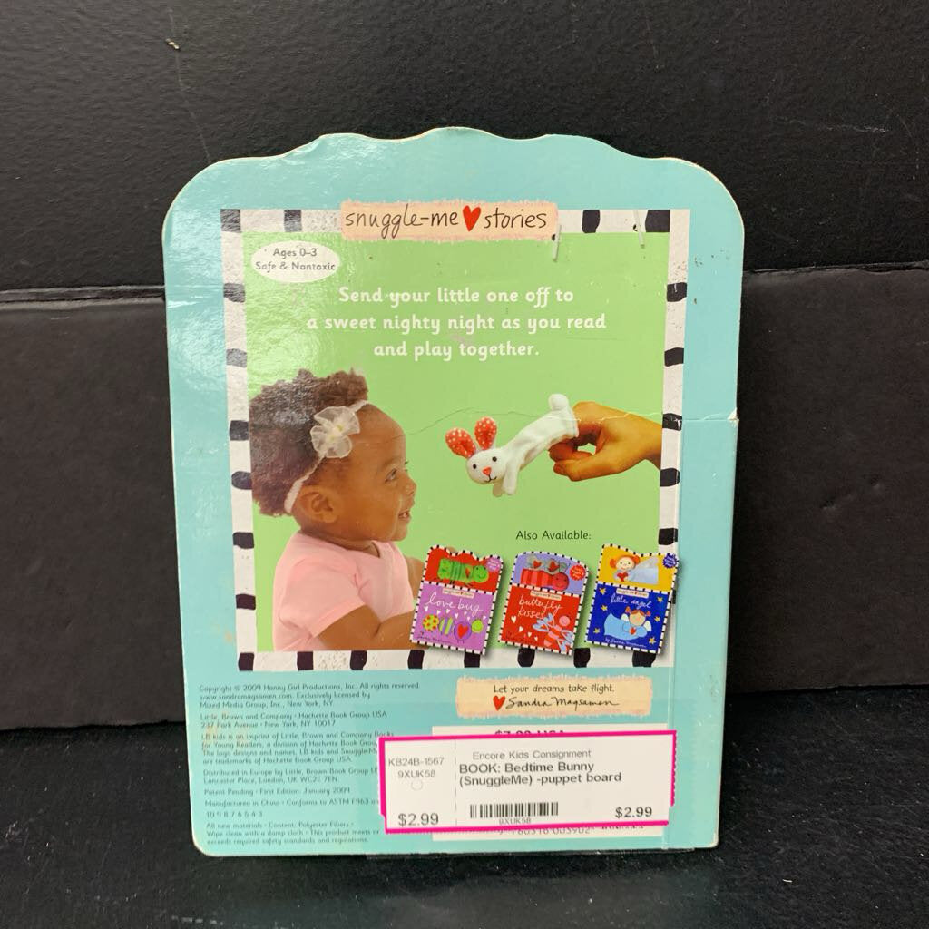 Bedtime Bunny (SnuggleMe) -puppet board – Encore Kids Consignment