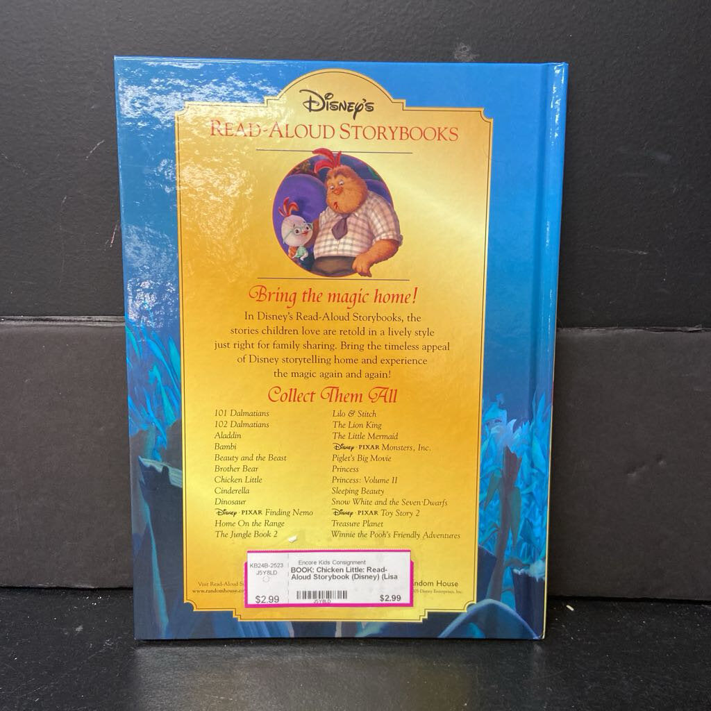 Chicken Little: Read-Aloud Storybook (Disney) (Lisa Ann Marsoli) -char ...