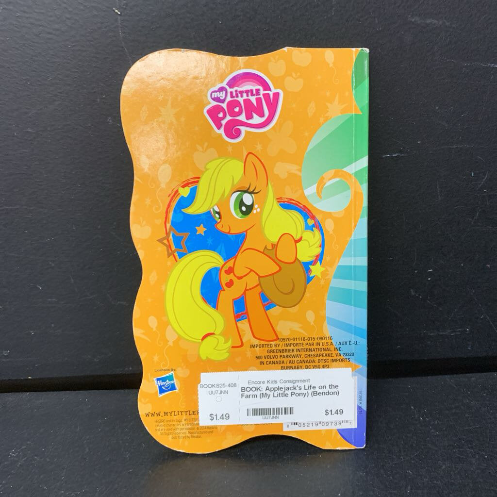 Applejack's Life on the Farm (My Little Pony) (Bendon) -character boar ...