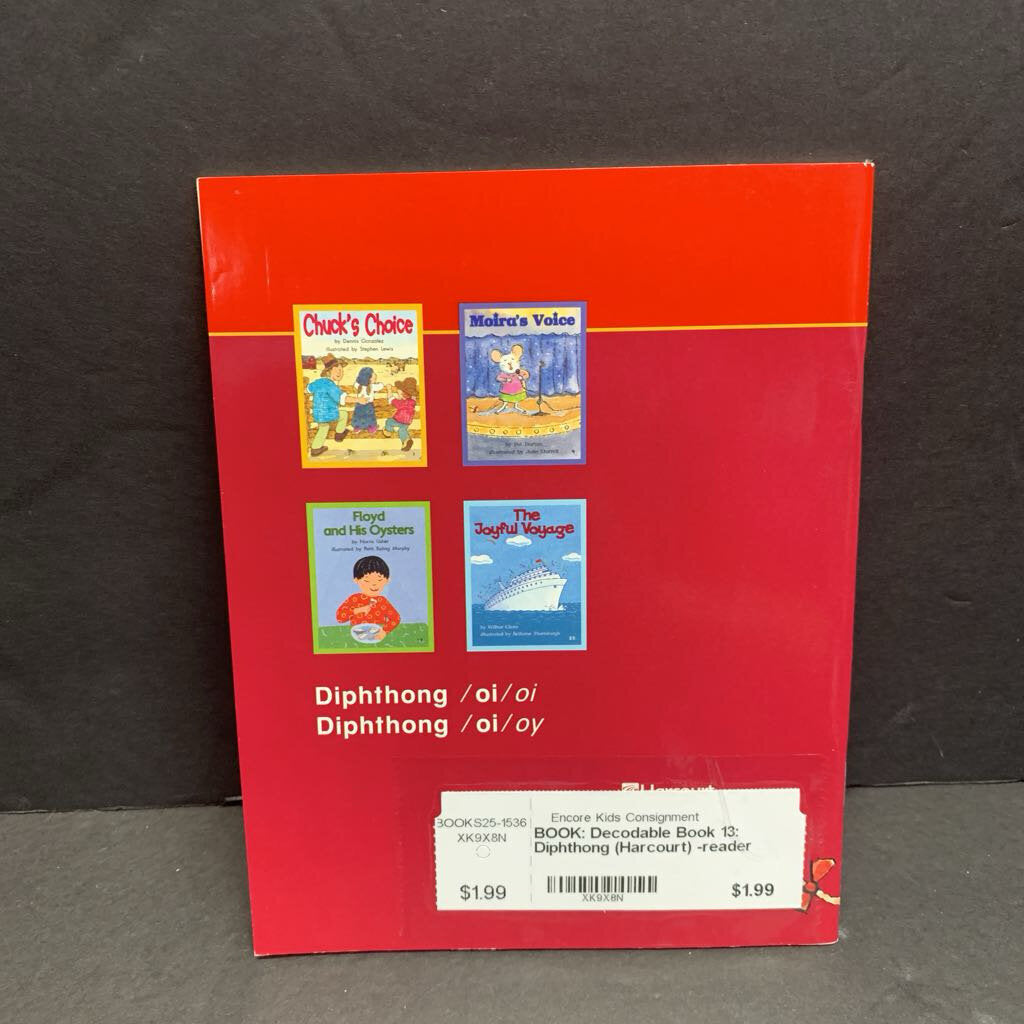Decodable Book 13: Diphthong (Harcourt) -reader paperback – Encore Kids ...