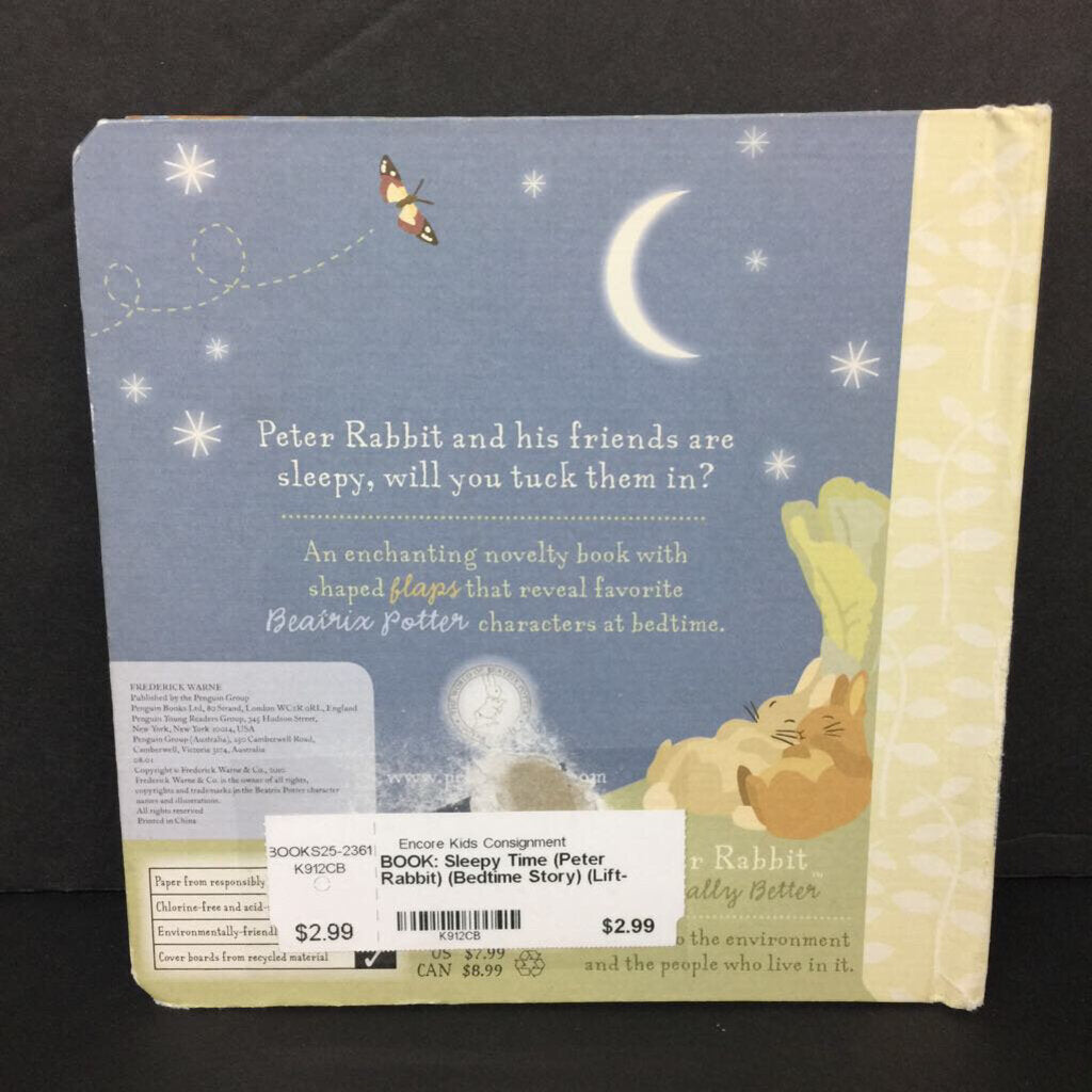 Sleepy Time (Peter Rabbit) (Bedtime Story) (Lift-The-Flap) -character ...